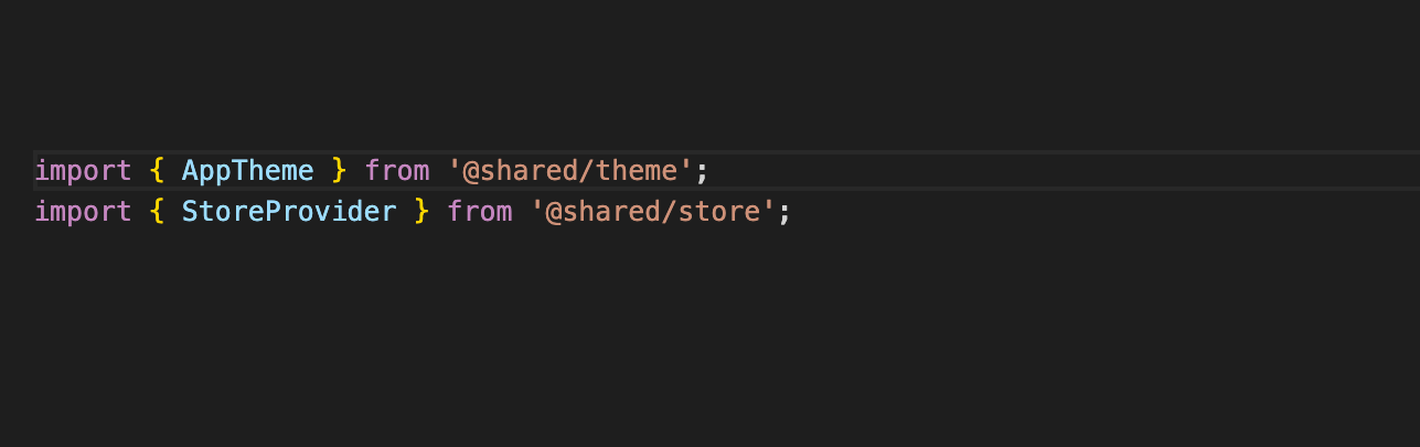 Small import paths using aliases Small import paths using aliases